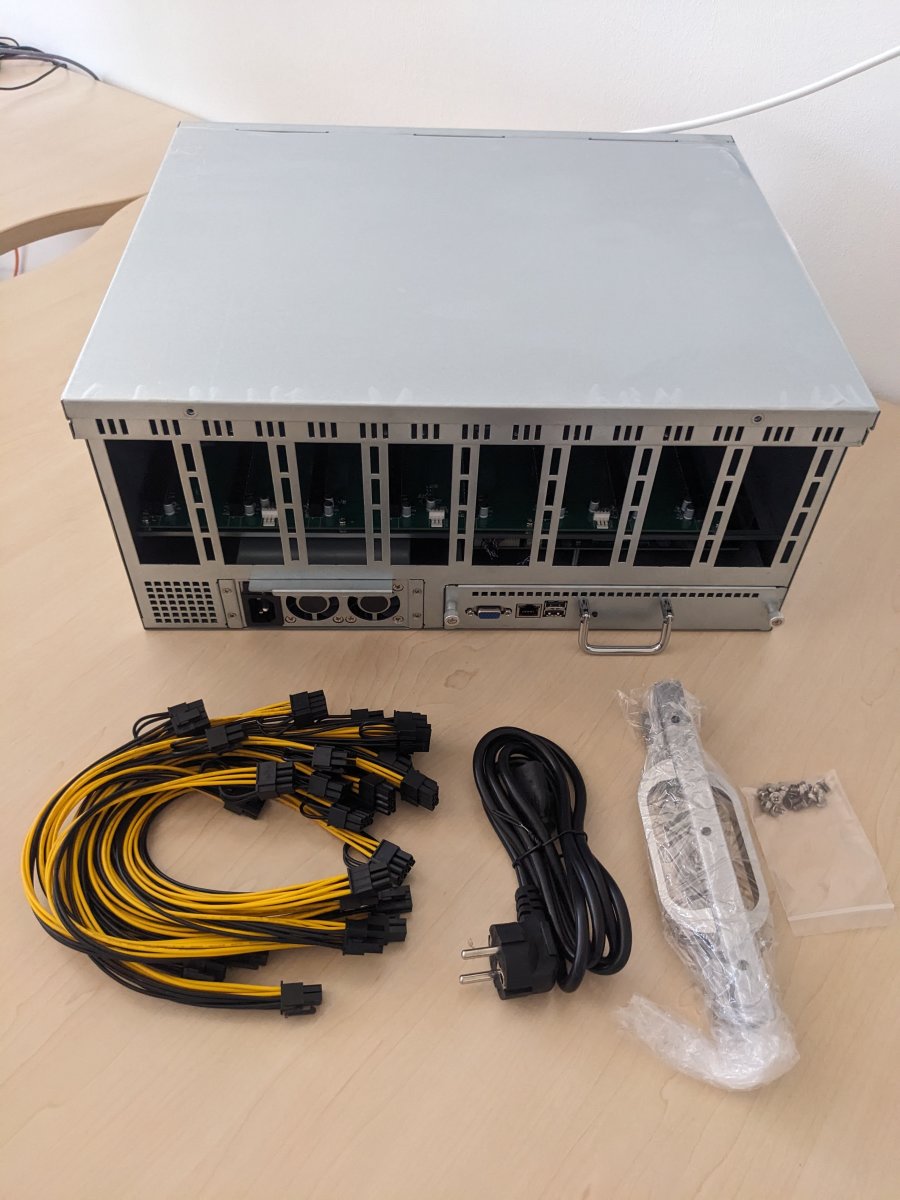 19 Zoll Mining Rack für 8 Grafikkarten Server Gehäuse RIG GPU Miner H ...